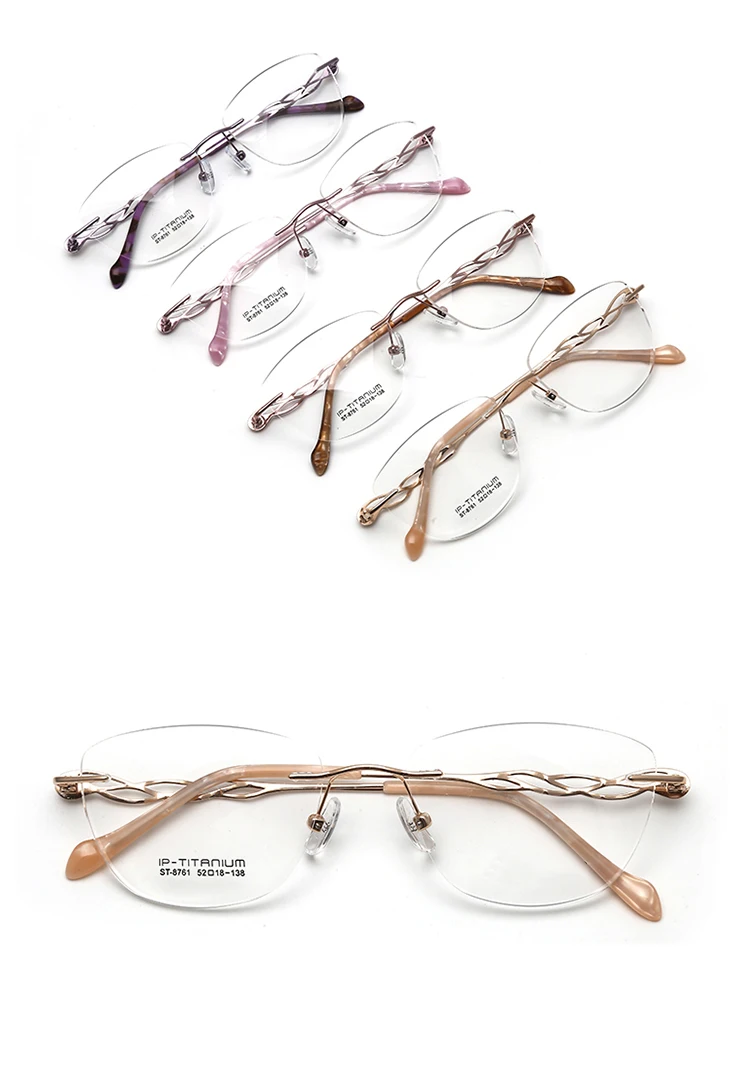 Sell Well Titanium Rimless Eye Care Optical Glasses Frames - Buy ...
