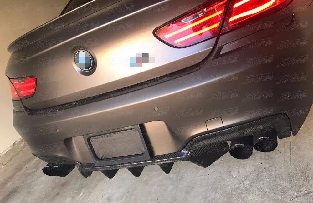 M6 Style Carbon Fiebr Rear Diffuser For Bmw 6 Series F06 F12 F13 640 ...
