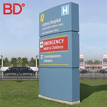 Casting Craftsman Factory Large Size Hospital Pylon Signage - Buy ...