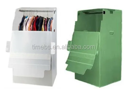 Foldable Corrugated Plastic Wardrobe Moving Box - BOT