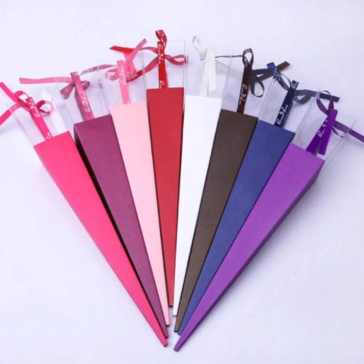 Simple Foldable Roses Packaging Flower Box - Customizable