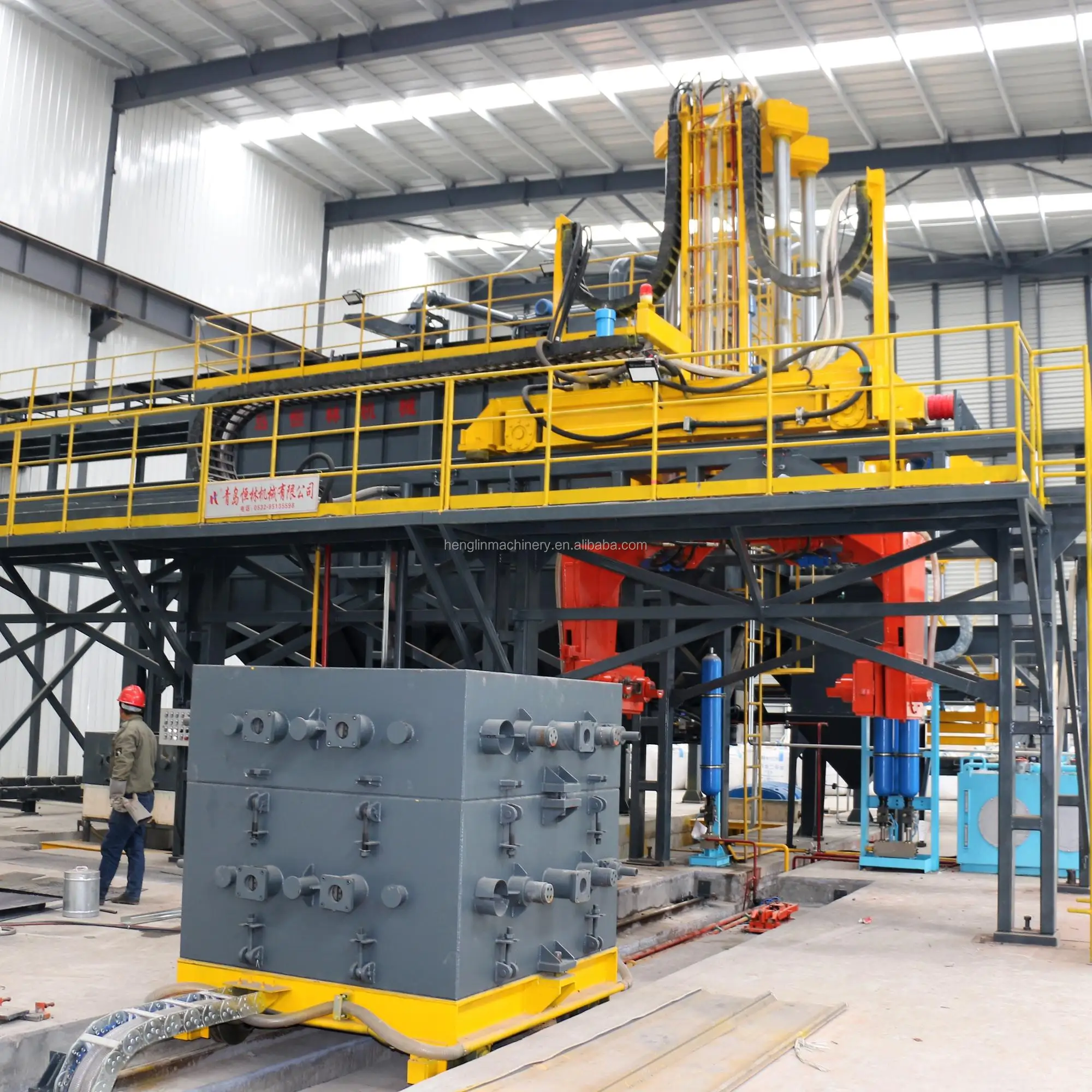 2018 China Henglin Automatic Vacuum Pressure Sand Casting Process ...