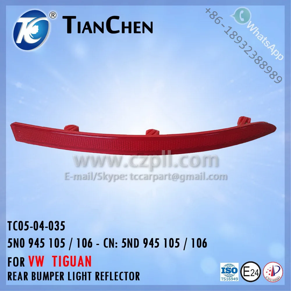 Rear Light Reflector For Tiguan 2010 - 2012 Cn: 5nd 945 105 / 106 5n0 ...