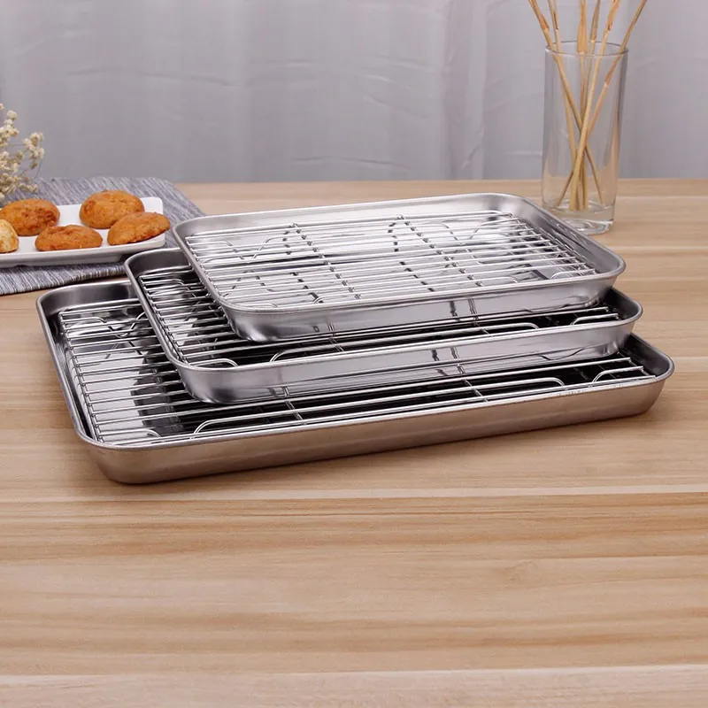 Stainless Steel Cooling Rack Baking Rack Fit Various Size Cookie Sheets Stainless Steel Cooling Rack Baking Rack Fit Various Size Cookie Sheets
