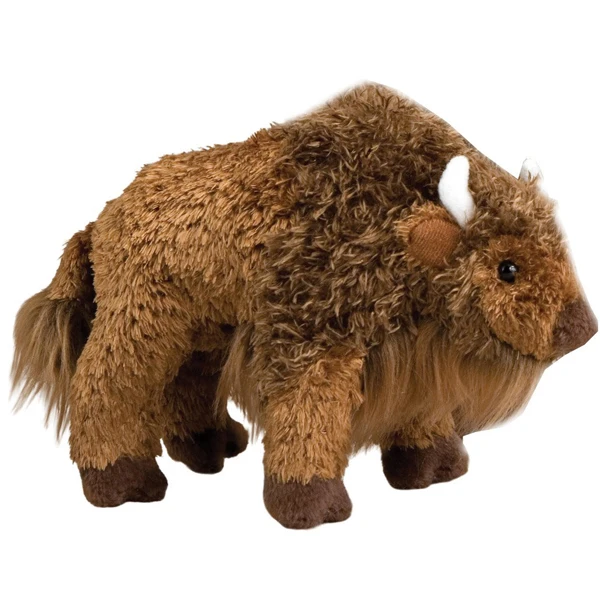 10" Standing Lifelike Long Plush Buffalo Stuffed Toys,Stuffed Buffalo ...