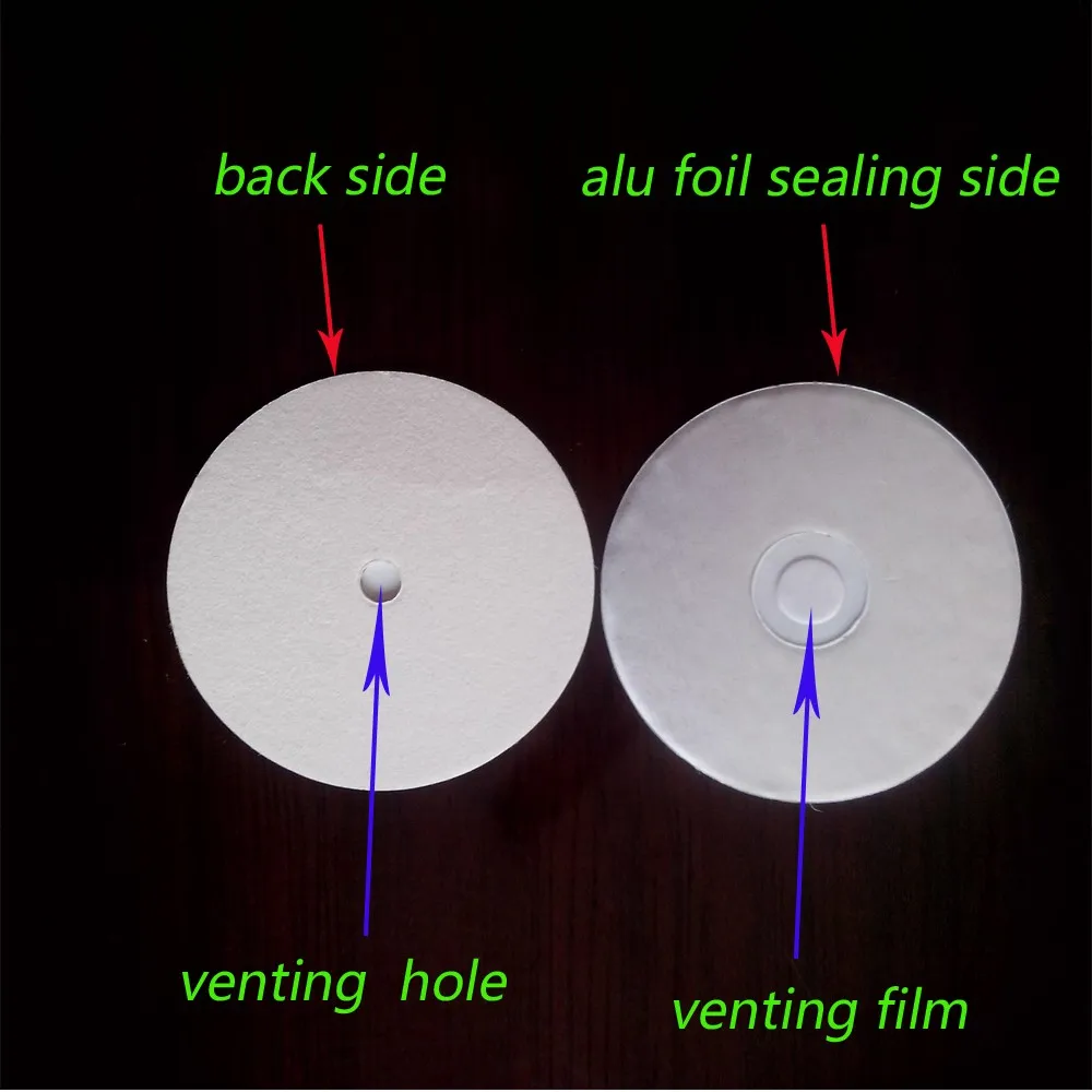 Vented Aluminum Foil Induction Cap Seal Liner For Aromatic Amines - Buy ...