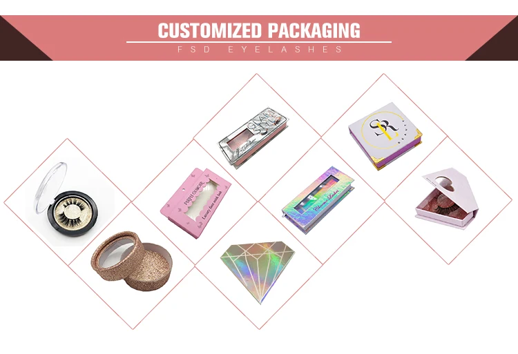 New Wholesale Custom Logo Eyelashes Private Label Square Clear ...