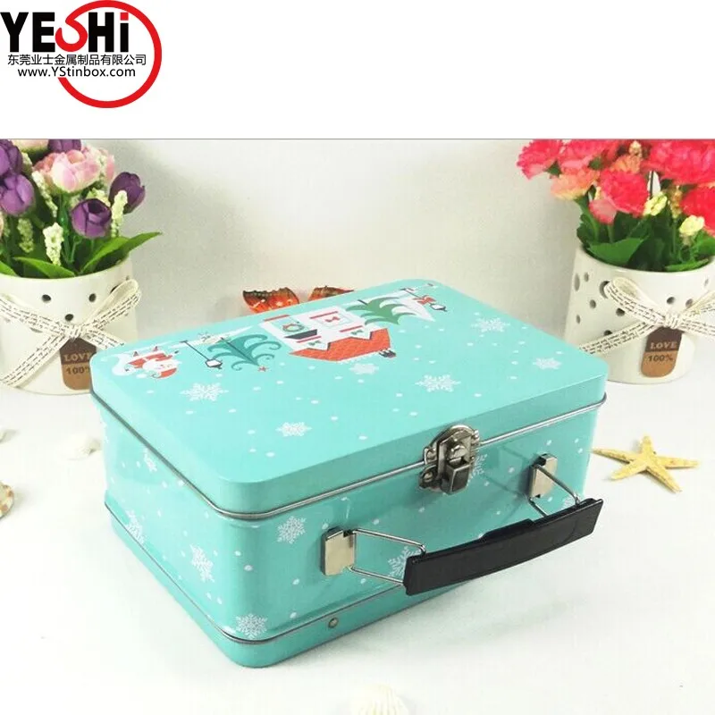 Custom Printed Carton School Tin Lunch Box With Handle For Children ...