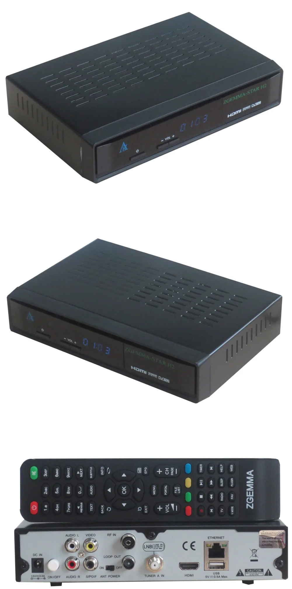 Tv Decoder Dvb S2 Dvb T2 Zgemma Star H2 - Buy Directv,Indoor Satellite ...