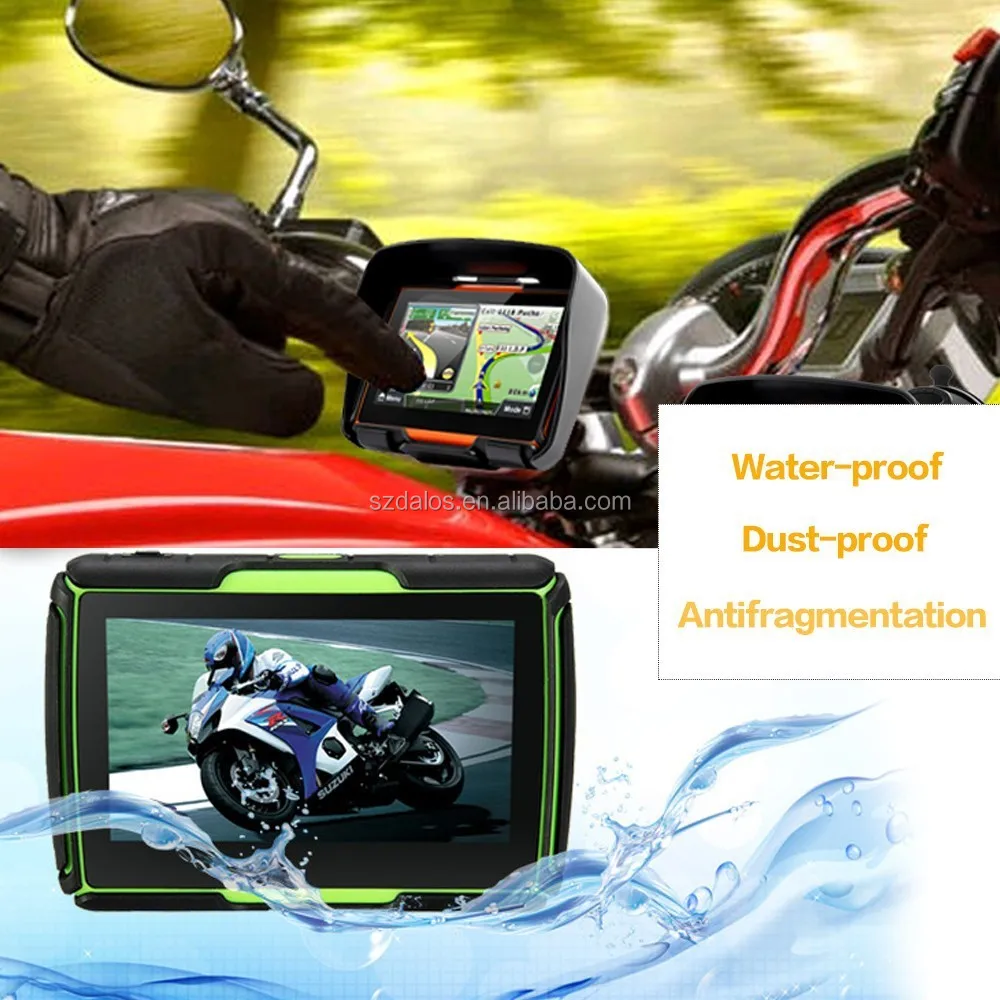 New 4.3" Touch Screen Waterproof Motorcycle Car Bike Gps Navi ...