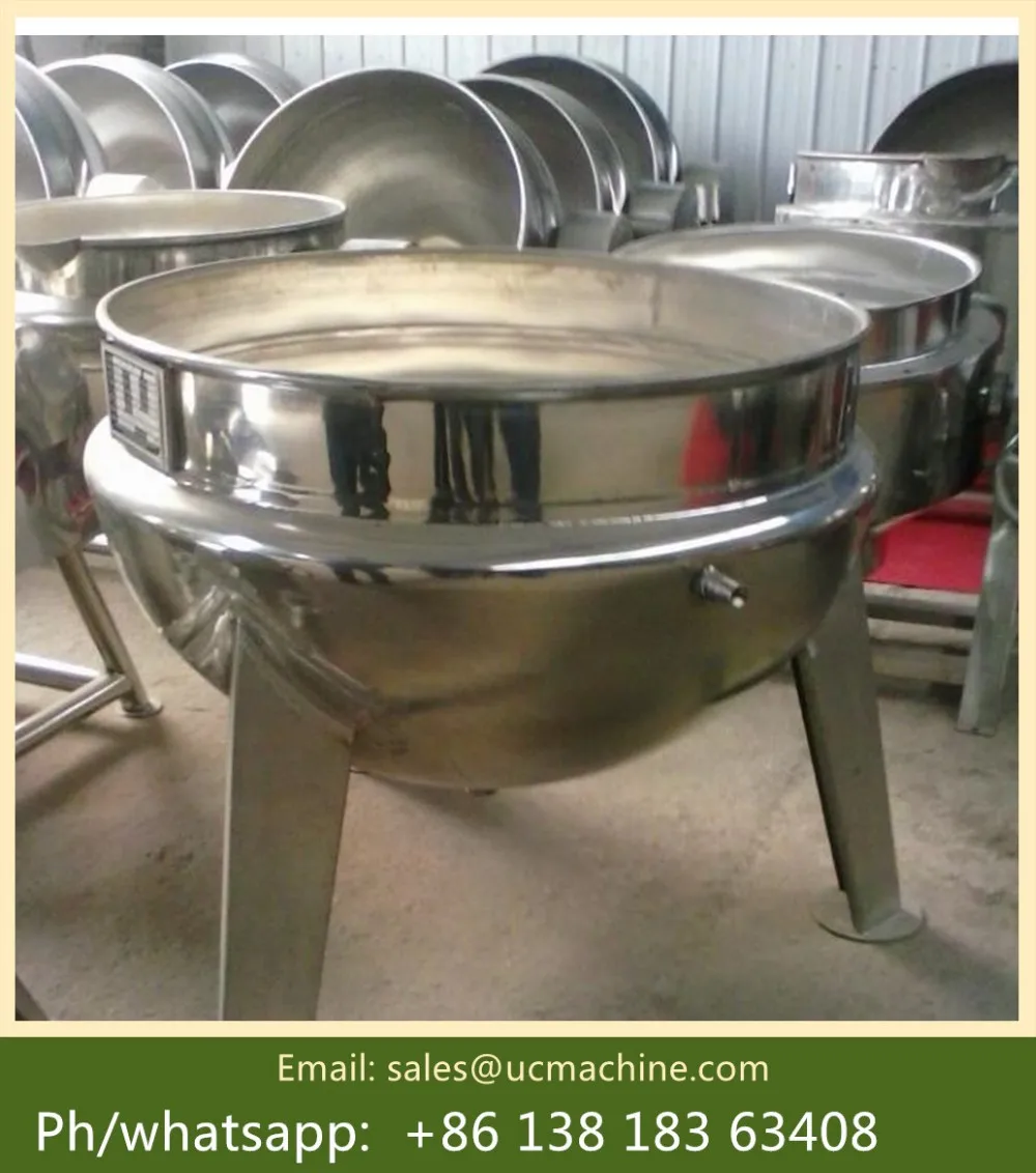 500 Liter Steam Soap Jacketed Cooking Kettle Industrial Boiling Machine ...