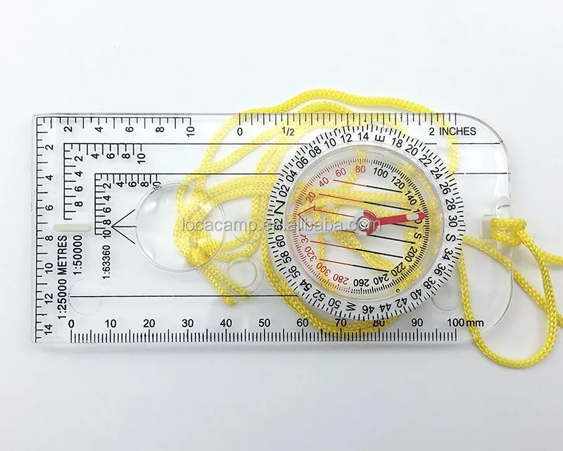 Acrylic Base Plate Map Surveying Compass With Scale Ruler And Magnifying Glass Buy Base Plate