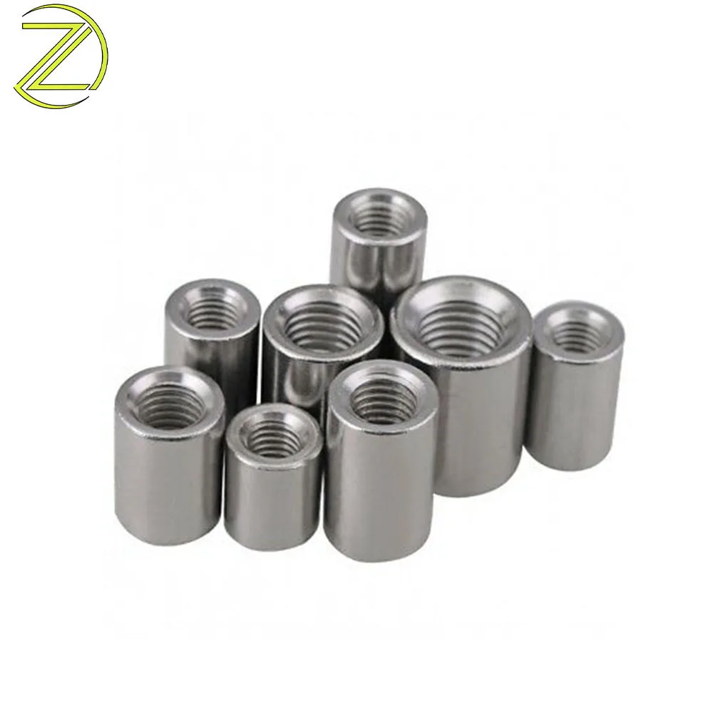 Mechanical Parts Stainless Steel Threaded Rod Couplers Long Threaded ...