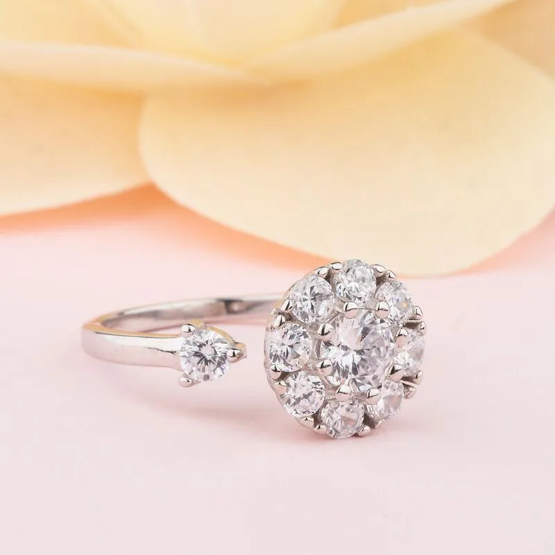 Luxury Diamond Magic Dancing Rings Latest Designs 925 Sterling Silver ...