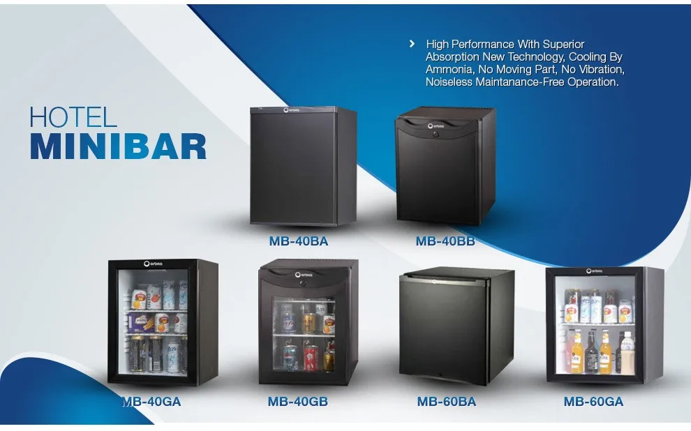 Orbita Hotel Guest Room Mini Fridge With Black Color - Buy Hotel Guest ...