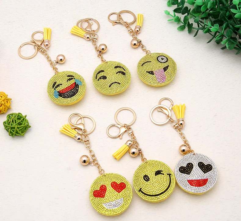 Zenper Wholesale Promotional Leather Tassel Key Chain/cute Smiley ...