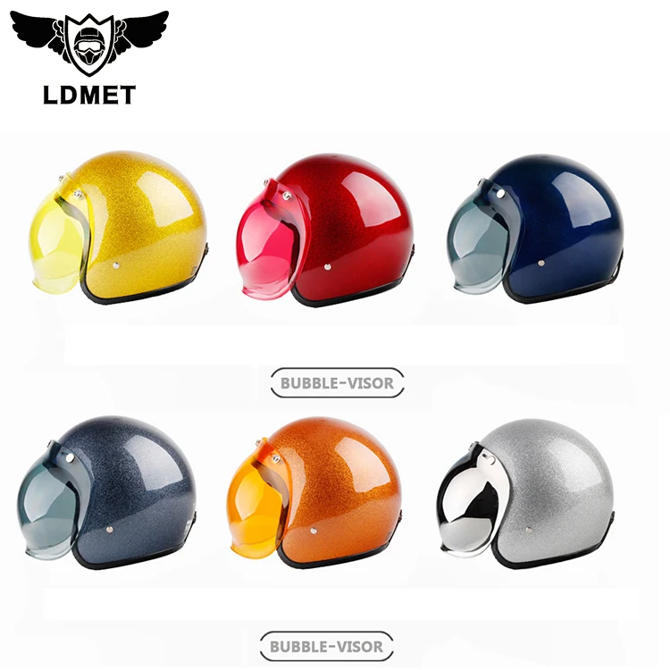 Wholesale Dot Ce Certification Open Face Classic Vintage Helmet Metal ...