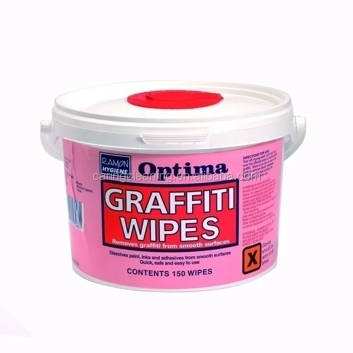 Heavy Duty Graffiti Remover Wipes Barrels / Bucket Paint Remover Wipes ...
