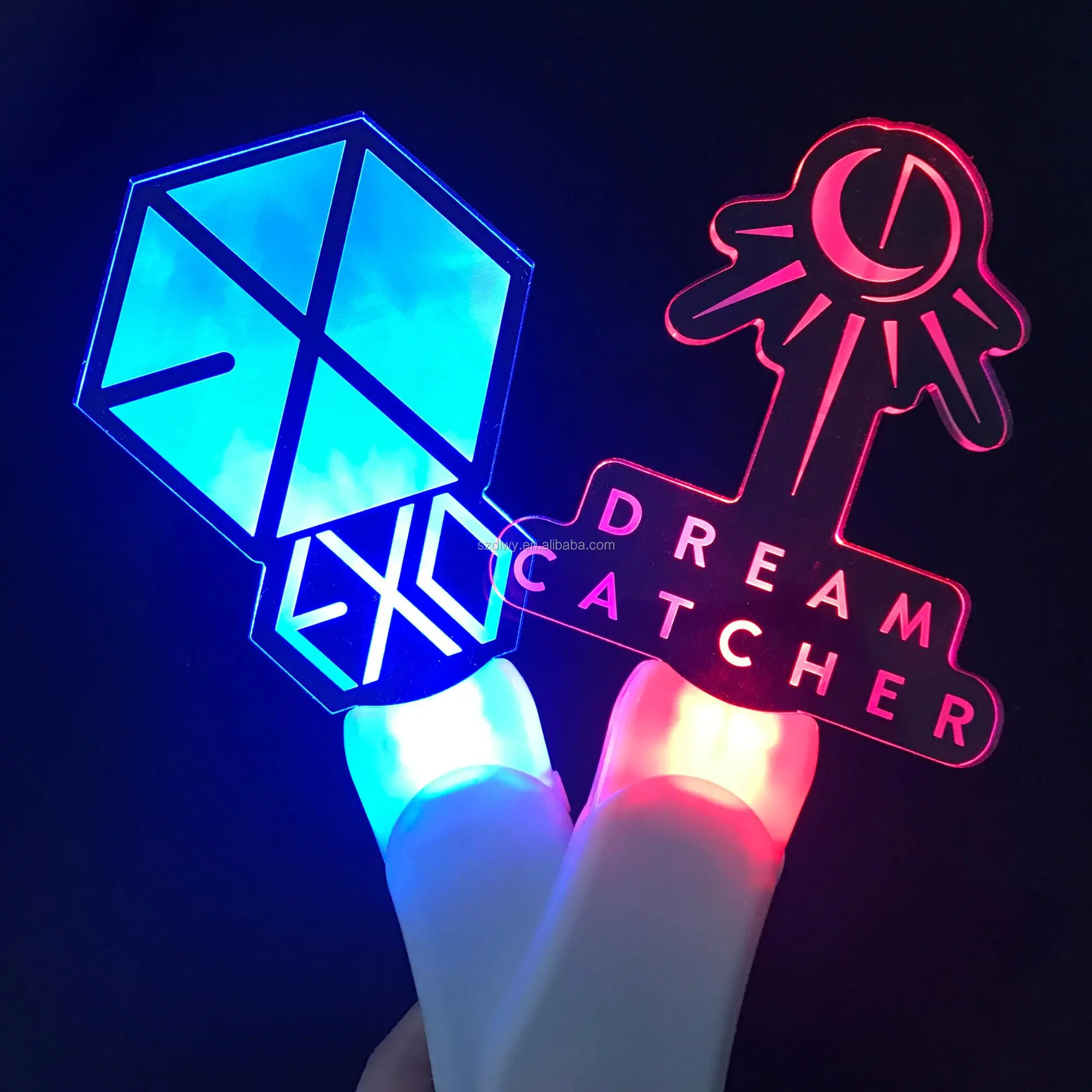 Customized Acrylic LED Glow Concert Sticks for Events & Promotions ...