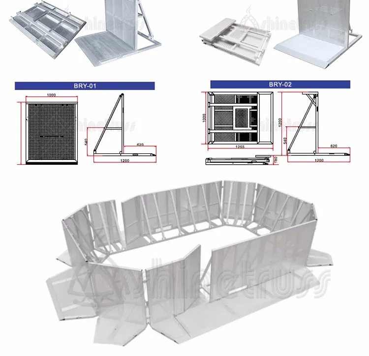 Aluminum Stage Safety Fence Guangzhou Scene Concert Safety Barriers ...
