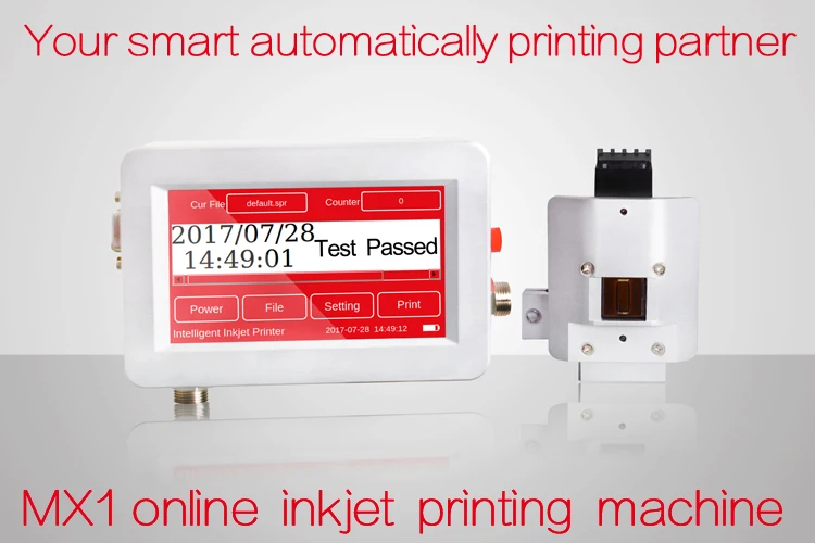 High Resolution Industrial Inkjet Printer Automatic Date Code Printing ...