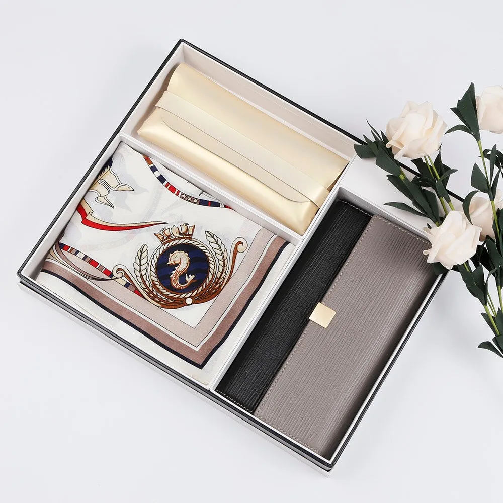 leather purse sunglass and 100 pure silk scarf vip gift sets for - 动态图库网