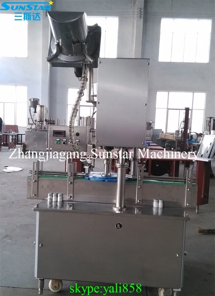 Automatic Rotary Type Stelvin Screw Cap Capper Of Glass Plastic Bottle ...