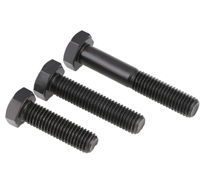Iso 4017 Class 8 8 Oxiden Black Finished Hex Head Steel Structure Bolts iso-4017-class-8-8-oxiden-black-finished-hex-head-steel-structure-bolts