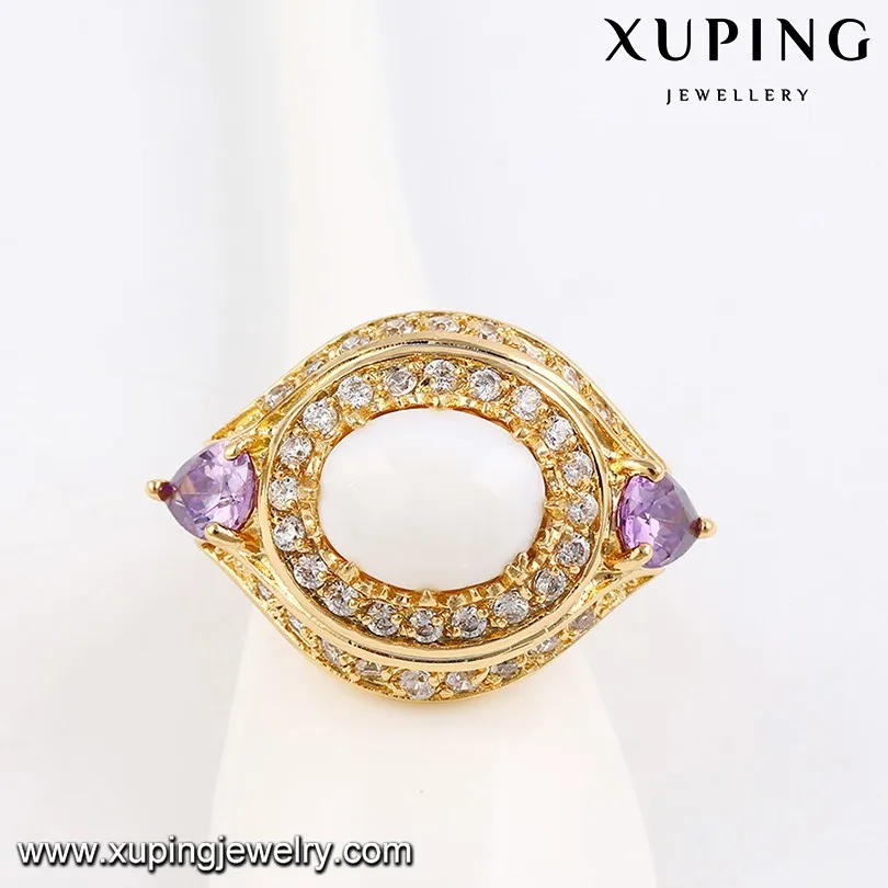 13749 Xuping Jewellery Fashion 18k Gold Color Plated Rings Engagement ...