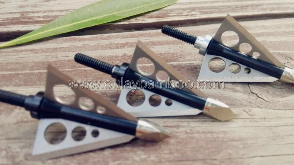 8mm 5/16 Tapered Field Tips Black Archery Arrow Points Arrowheads ...