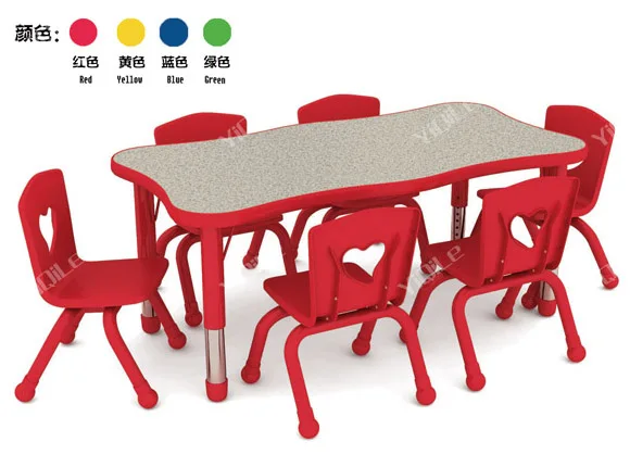 Kids Plastic Half Moon Shape Desks for Classroom - YIQILE