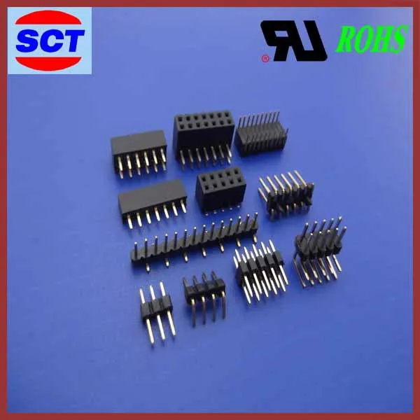2.54 Pitch Pcb Board To Board Connector Straight Pin Header - Buy ...