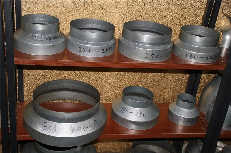 Hvac Galvanized Metal Ducting Spiral Ducting Fittings Pressed Stamped ...