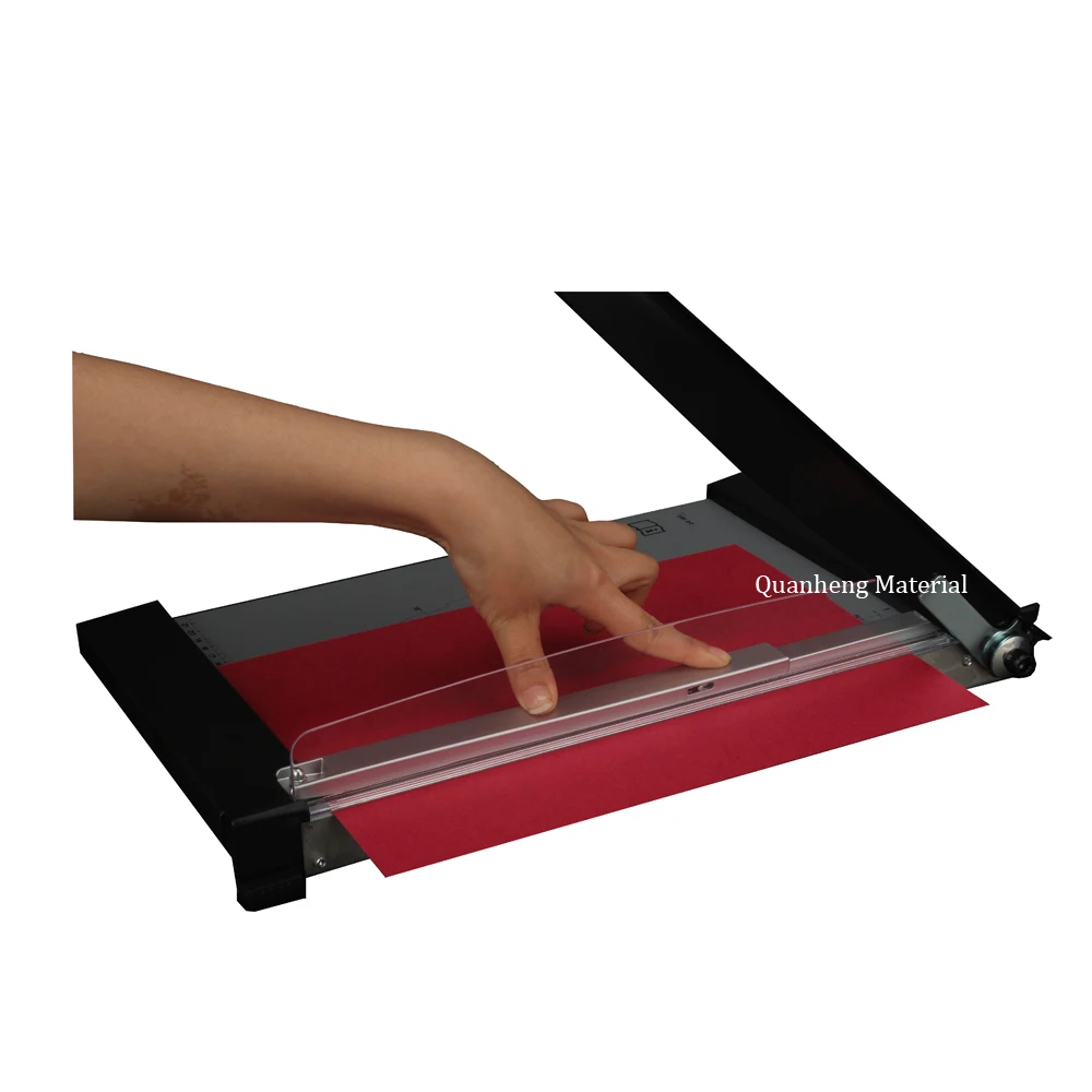 Office Using Manual Mini Paper Cutter Machine/ Desktop Photos Or Paper ...