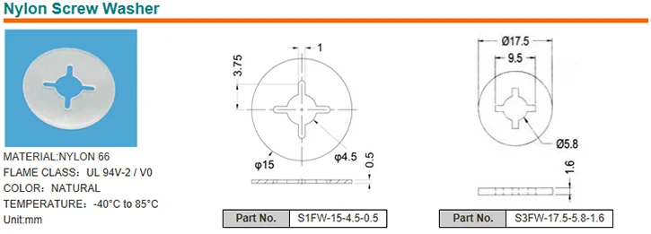 Anti-loss Washers Plastic Nylon Washer Nylon Lock Washer - Buy Nylon ...
