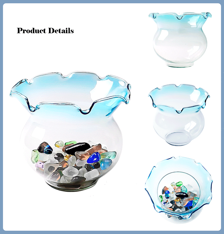 Glass Fish Bowl Vase - Custom Decor & Sustainable Aquarium