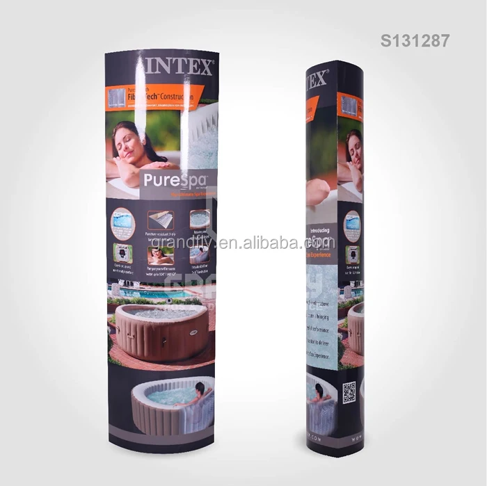 Hot Sale Elliptical Advertising Foldable Pop Up Corrugated Cardboard ...