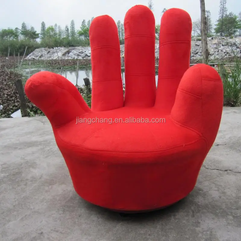 Hand Victory Finger Leisure Sofa Chair With 360 Degree Swivel - Buy ...