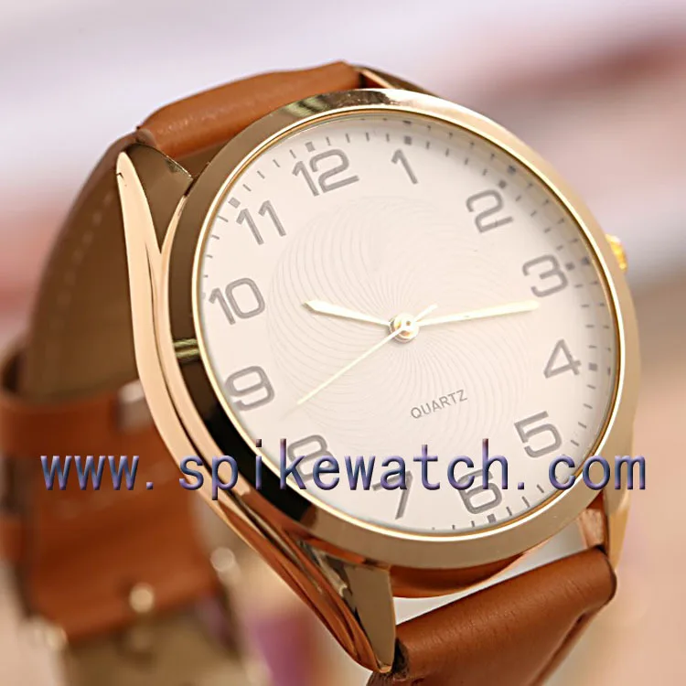 Stainless Steel Back Water Resistant Big Numbers Quartz Watch - Buy Big ...