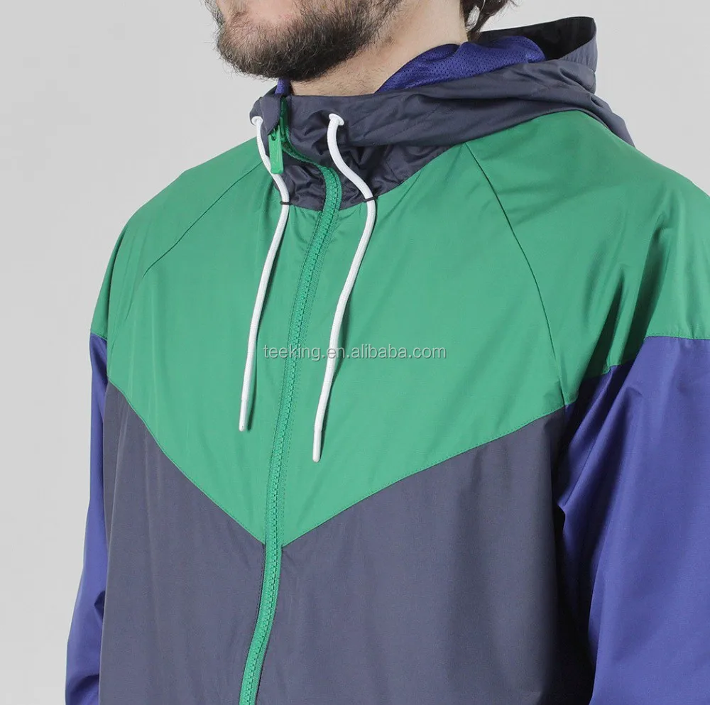 Custom Color Block Windbreaker Jacket Design - Buy Custom Windbreaker ...