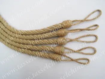Elegant Jute Rope Tiebacks,Decorative Curtain Tieback Cord & Rope ...