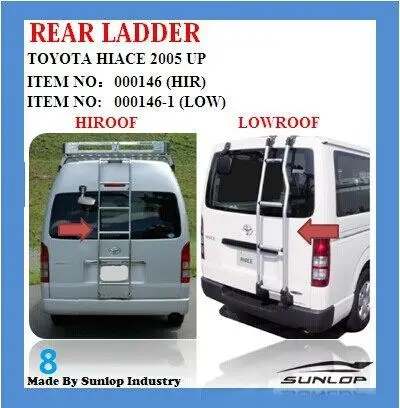 Hiace Rear Ladder 2005-2009 - Buy Rear Ladder,Ladder For Commuter ...