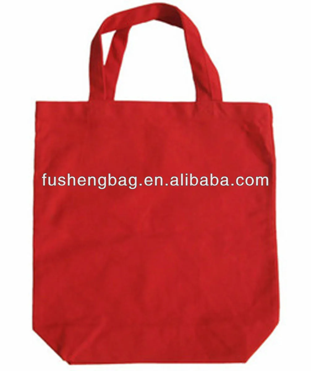 Eco-friendly Red Canvas Tote Bag For Shopping - Buy Red Canvas Shopping ...