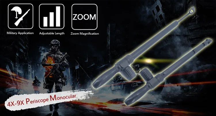 Adjustable 4x-10x Magnification Lightweight Aluminum Foldable Handheld ...