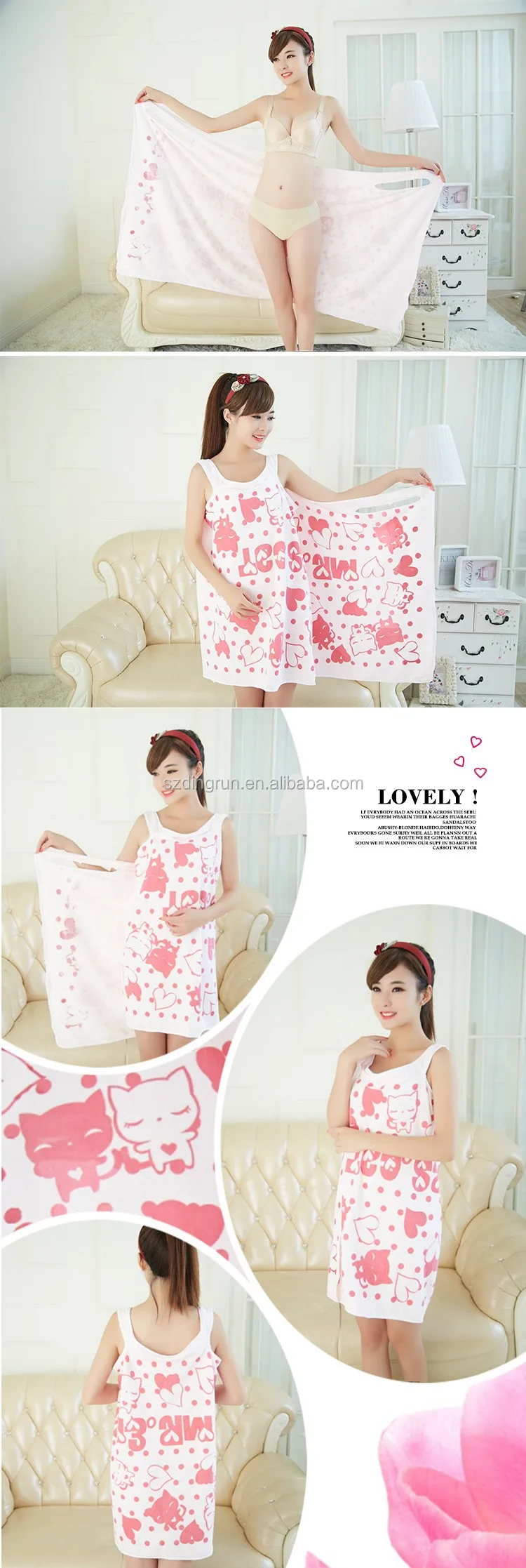 New Design Wearable Microfober Bath Towel,Soft Sexy Dress Towel - Buy ...