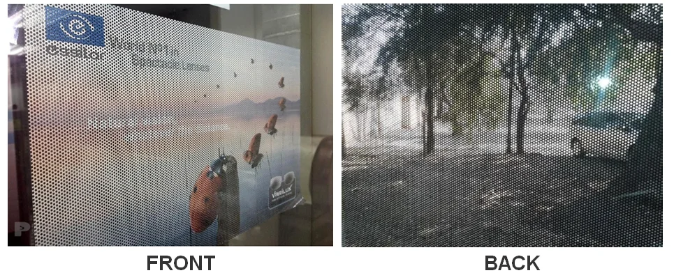 Custom Print One Way Vision/see Through Vinyl/custom Printing ...