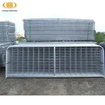 Welded Mesh Farm Gates Wire-filled Tube 12 Foot Hot Dipped Galvanized ...