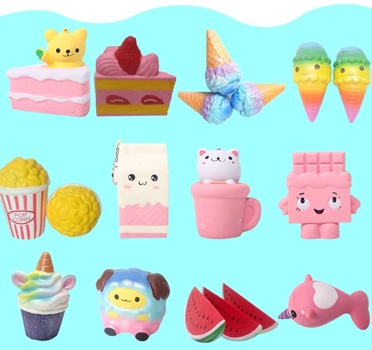 Factory Direct Sale Big Pu Squishy Toy Set Slow Rising Pu Soft Cute ...