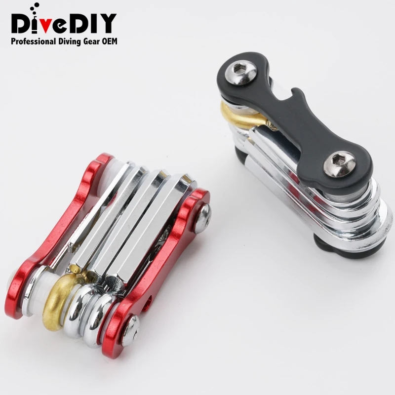 Scuba Diving 8 In 1 Mutli Compact Dive Tool Repair Accessories With O ...