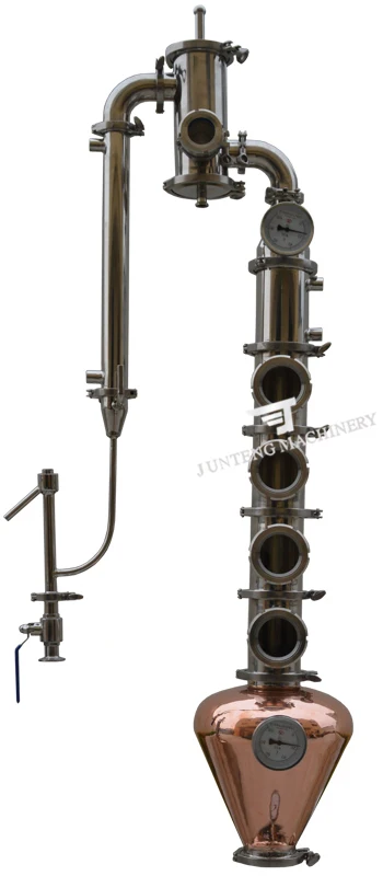 Reflux Still Flute Distillation Column With Copper Onion Head - Buy 50l ...